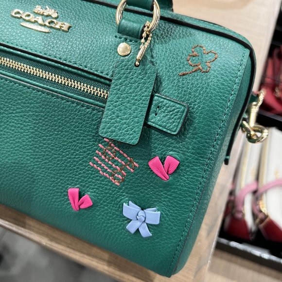Coach | Bags | Coach Rowan Satchel With Diary Embroidery C828 | Poshmark